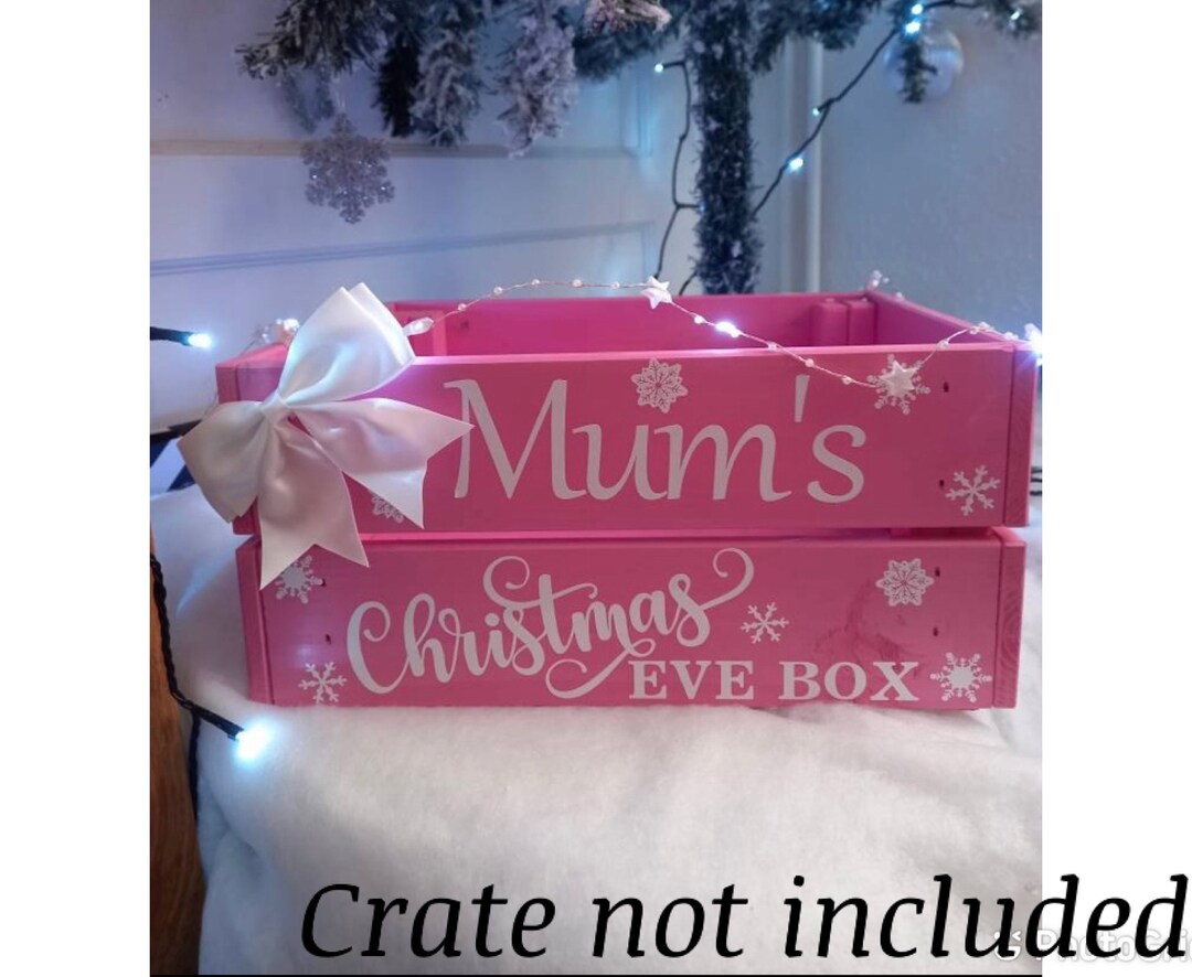 DIY Crate - Christmas Eve Crate Decal | Christmas Gift Decal ...