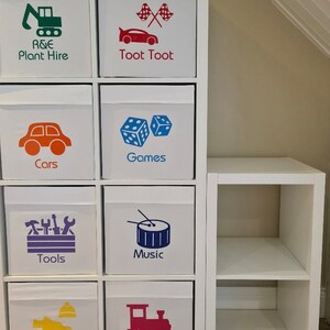 Toy Storage Decals | Toy Labels | Self-adhesive Personalised Decals ...