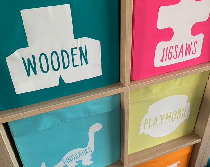 Toy Storage Decals Toy Labels Toy Box Stickers Self-adhesive ...