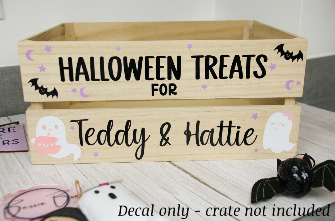 DIY Crate - Halloween Crate Decal | Halloween Gift Decal | Halloween ...
