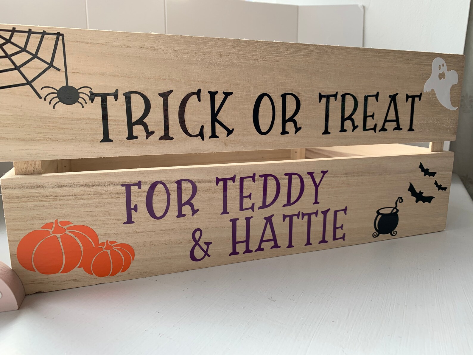 Halloween Crate Decal Halloween Gift Decal Halloween Treat - Etsy UK