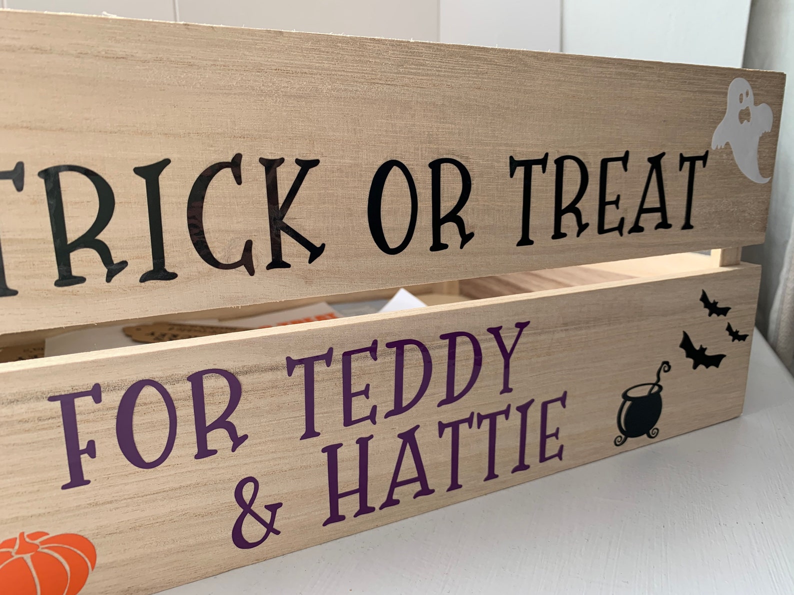 Halloween Crate Decal Halloween Gift Decal Halloween Treat - Etsy UK