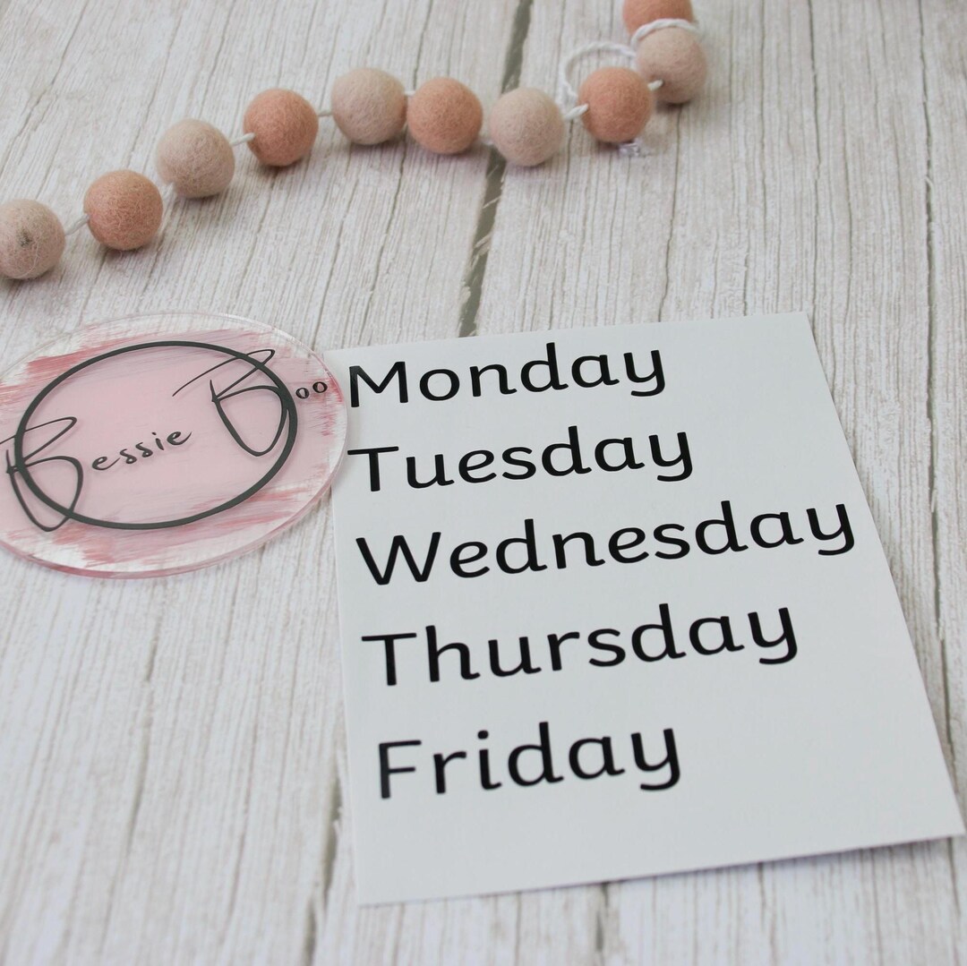 Weekday Labels | Days of the Week Stickers | Labels for Teachers ...
