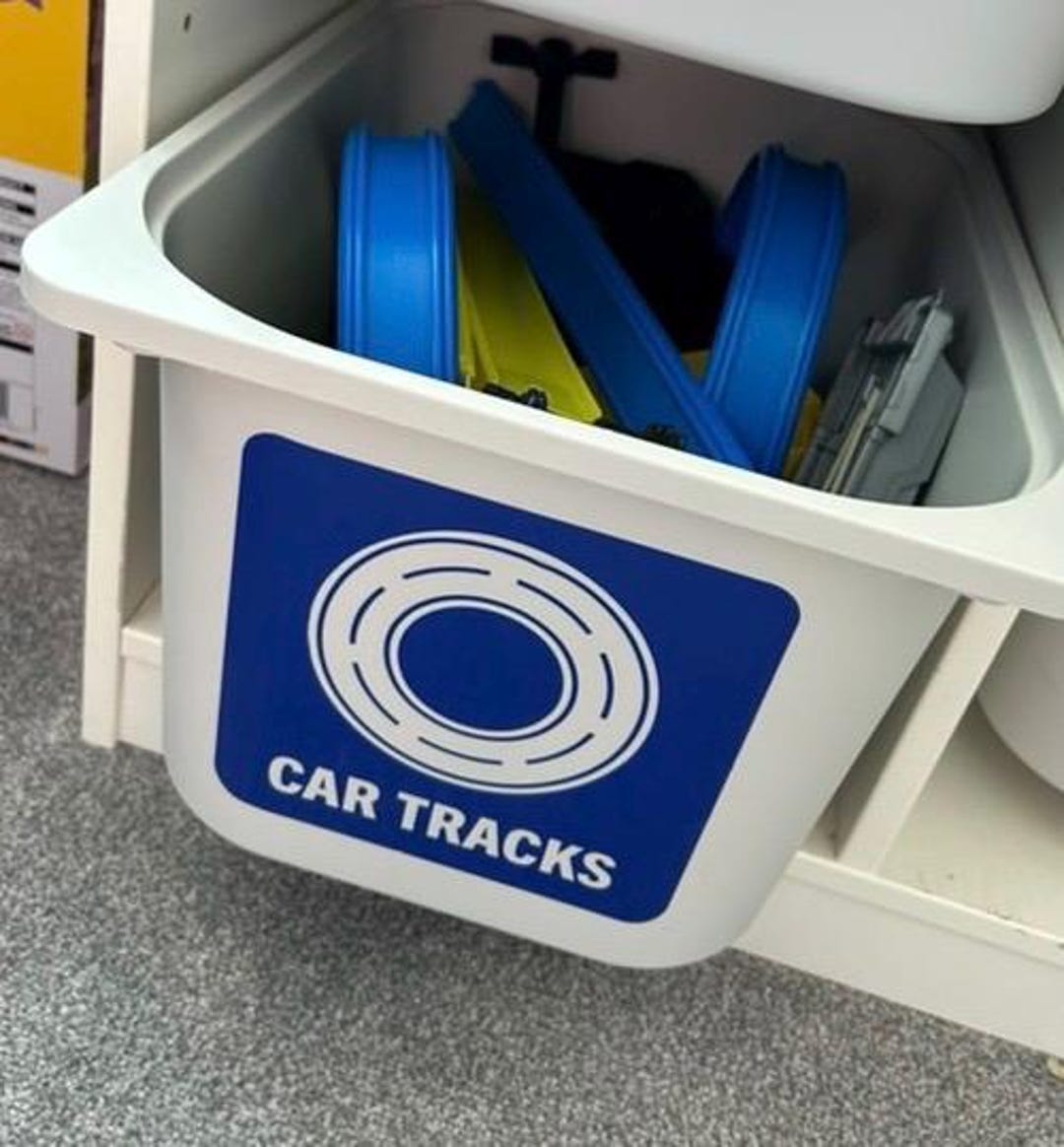 Toy Storage Decals | Plastic Toy Box Labels | Self-adhesive ...