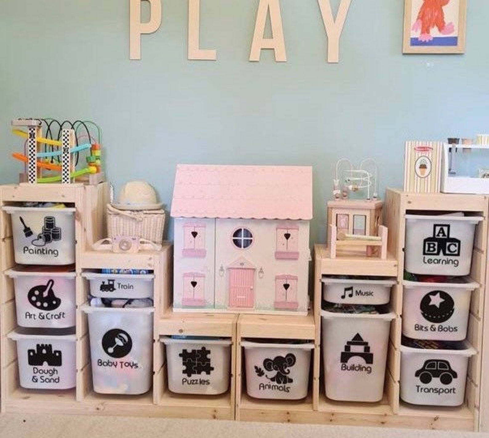 Toy Storage Decals Plastic Toy Box Labels Self-adhesive - Etsy