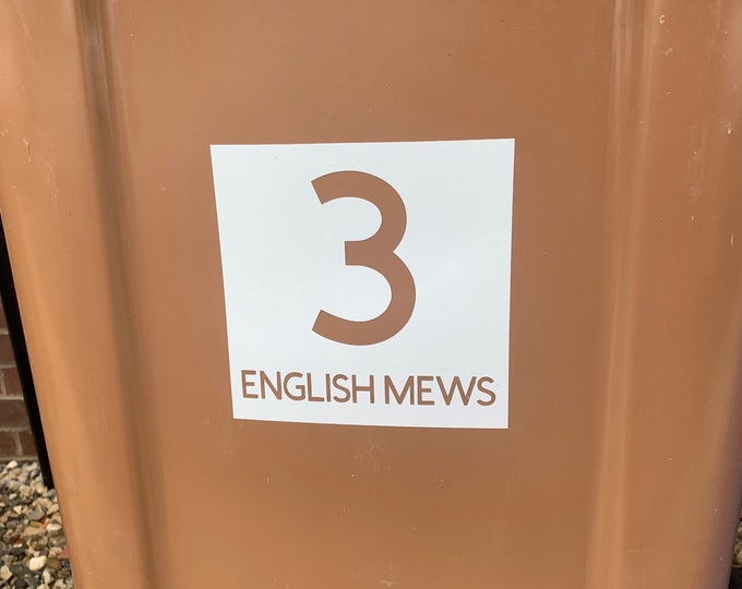 Pack of 3 Wheelie Bin Stickers Personalised Wheelie Bin Labels ...