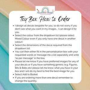 Toy Storage Decals Toy Labels Toy Box Stickers - Etsy