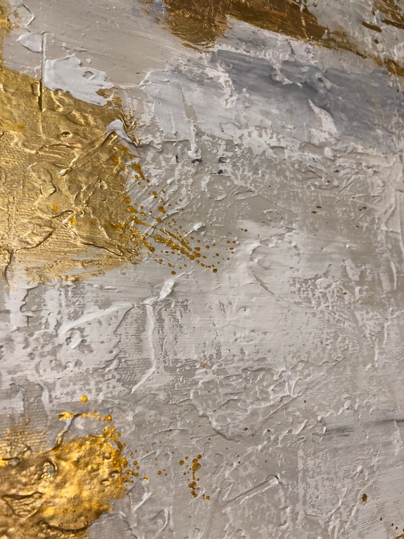 Large Abstract Wall Art Gold Original Abstract Painting - Etsy