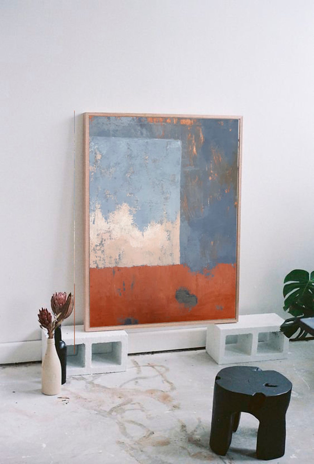 Oversize Abstract Painting Large Original Acrylic Canvas Rich - Etsy