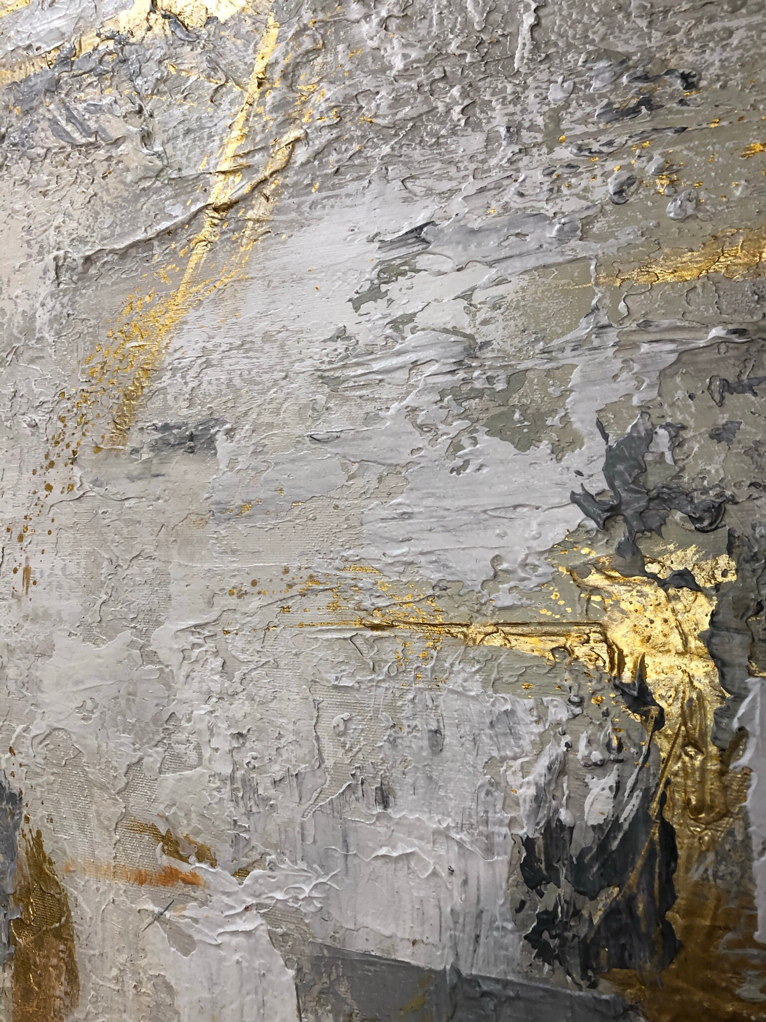 Large Abstract Wall Art Gold Original Abstract Painting | Etsy