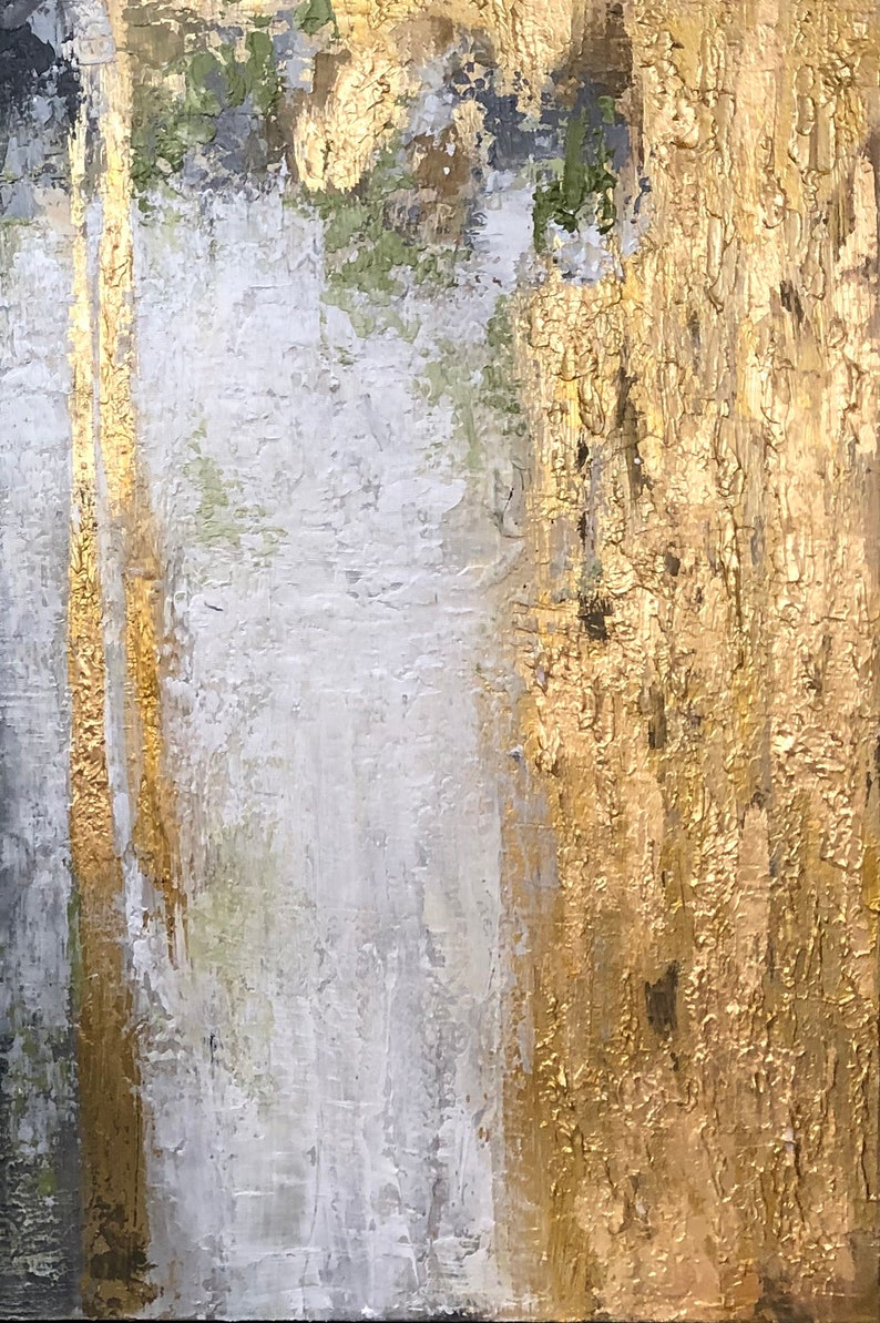 Large Abstract Wall Art Gold Original Abstract Painting - Etsy