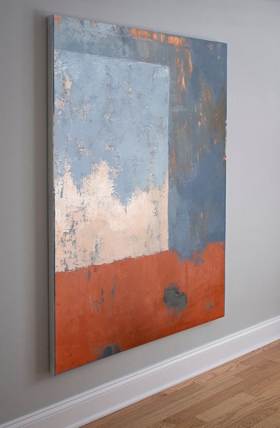 Oversize abstract painting large original acrylic canvas rich | Etsy