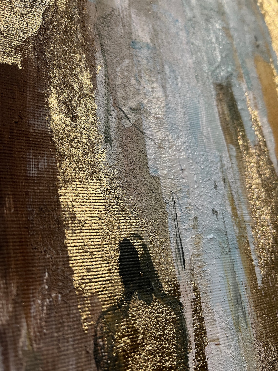 Large Abstract Wall Art Gold Original Abstract Painting | Etsy