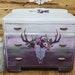 SOLD Painted Vintage Furniture, Longhorn Skull Western Dresser Chest of ...