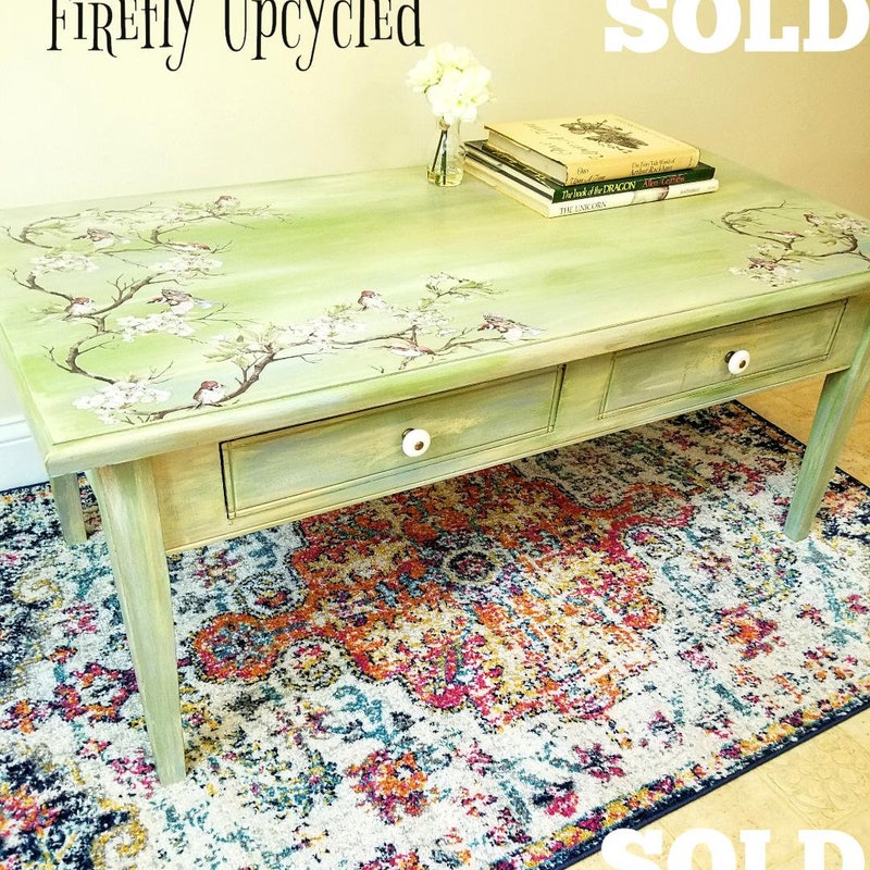 Custom Painted Table - Etsy