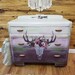 SOLD Painted Vintage Furniture, Longhorn Skull Western Dresser Chest of ...