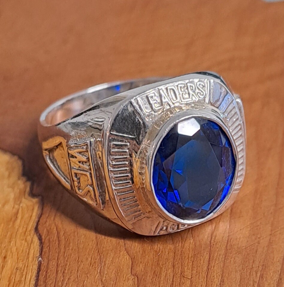 Fire Blue Stone Class Ring
