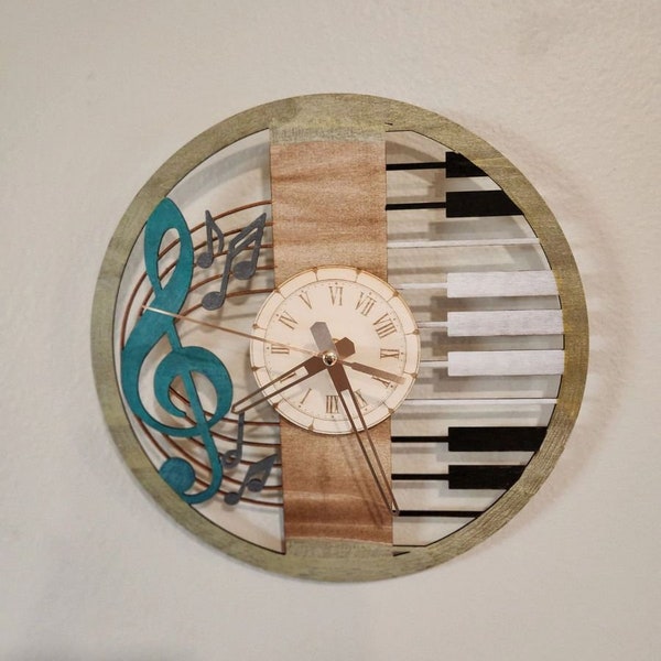 Music Clock - Etsy