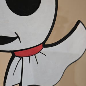 Handmade Wooden Zero Ghost Dog Decoration - Etsy