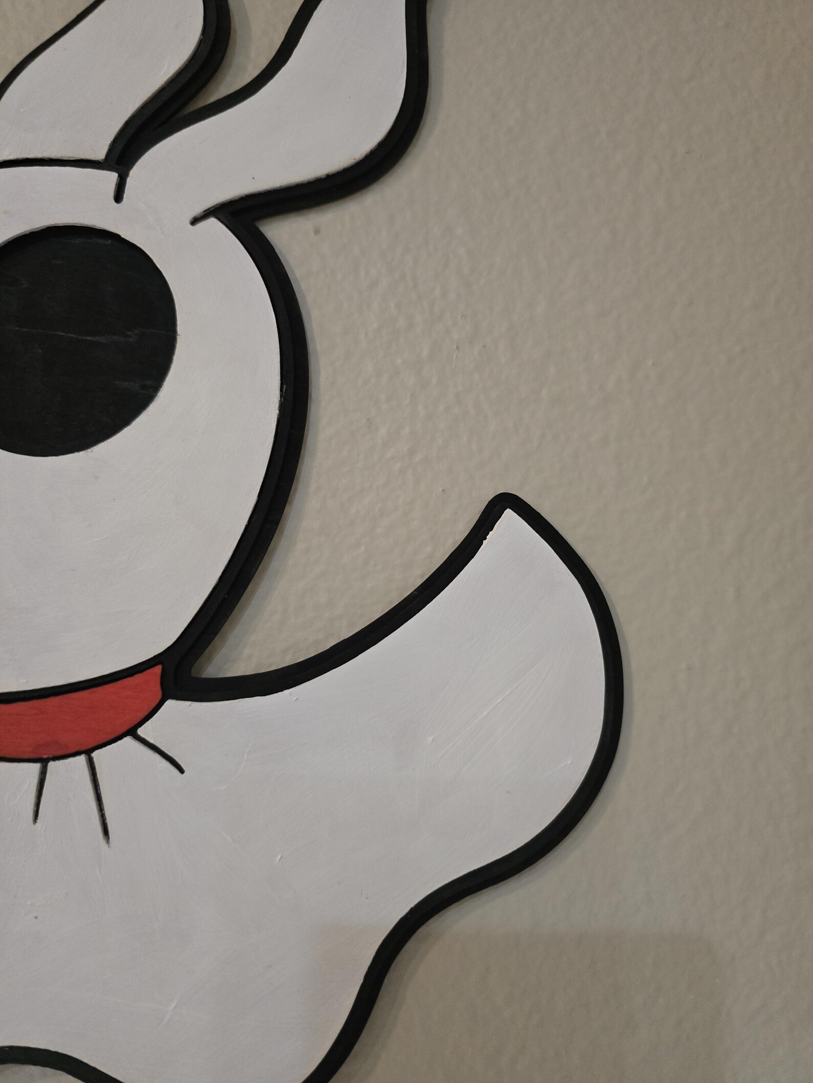 Handmade Wooden Zero Ghost Dog Decoration - Etsy