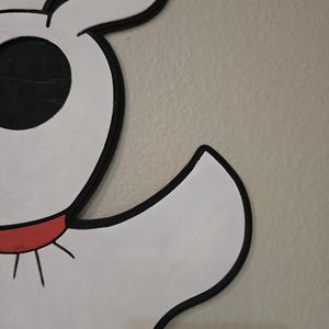 Handmade Wooden Zero Ghost Dog Decoration - Etsy