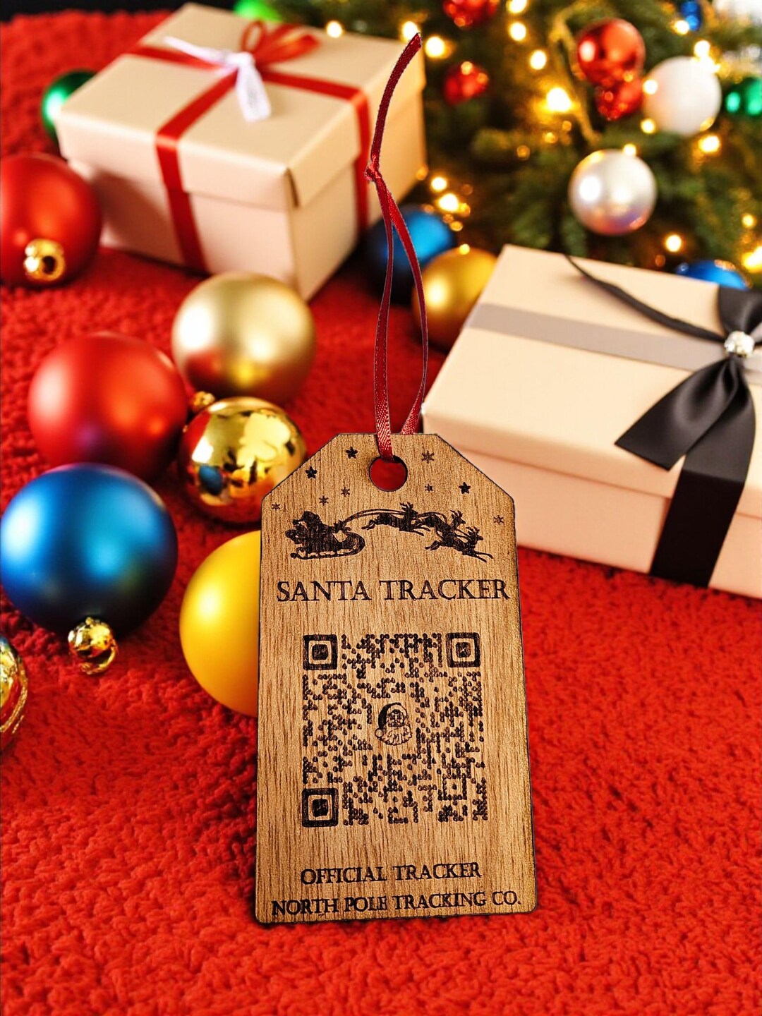 Santa Claus Tracker Ornaments - Etsy