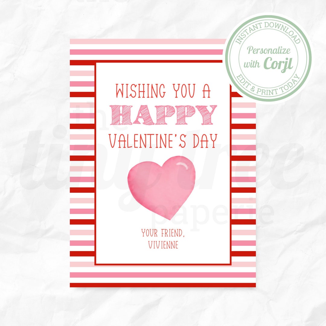 Wishing You a Slappy Valentine's Day | Card | Tag | Corjl | Valentine's ...