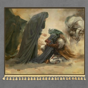 Ya Hussain, Hazrat Ruqayyah With Imam Hussain Last Farewell, Hazrat ...