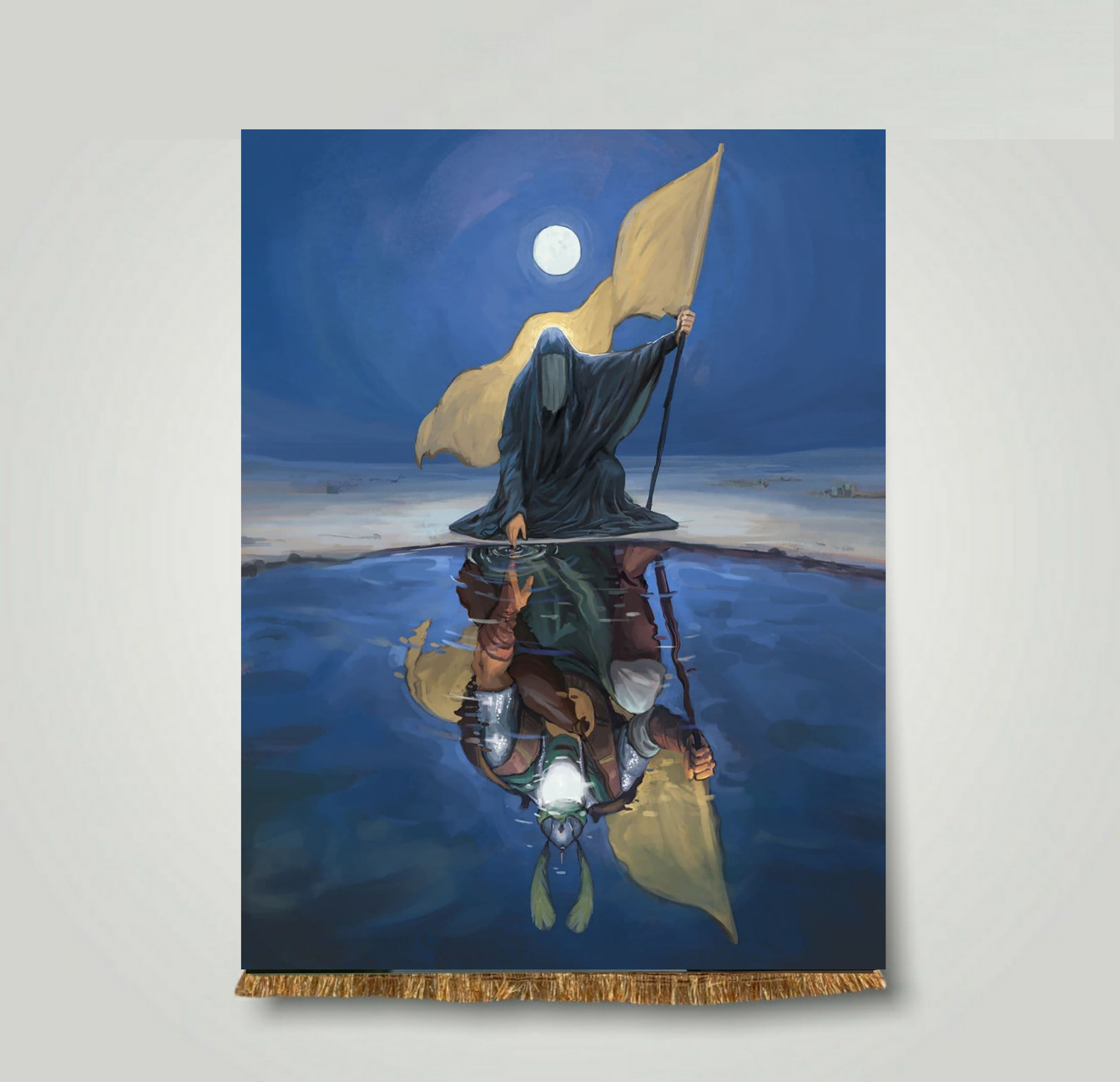 Hazrat Zainab and Hazrat Abbas Beautiful Banner, Hazrat Zainab Art ...