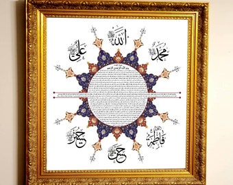 Ahlul Bayt Ashab Al Kisa Hadith Al Kisa Long Banner. - Etsy