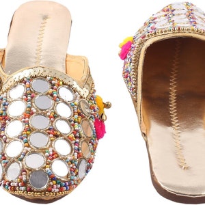 Indian Flats With Mirror Work, Punjabi Jutti, Jaipuri Jutti, Slipper ...