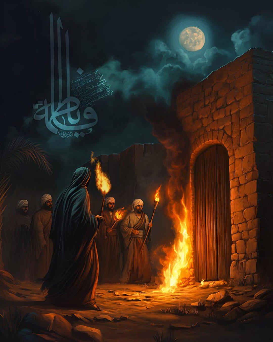 Fatima Al Zahra Banner, Shia Wall Art, Fatima Zahra Art, Ayyam E Fatima ...