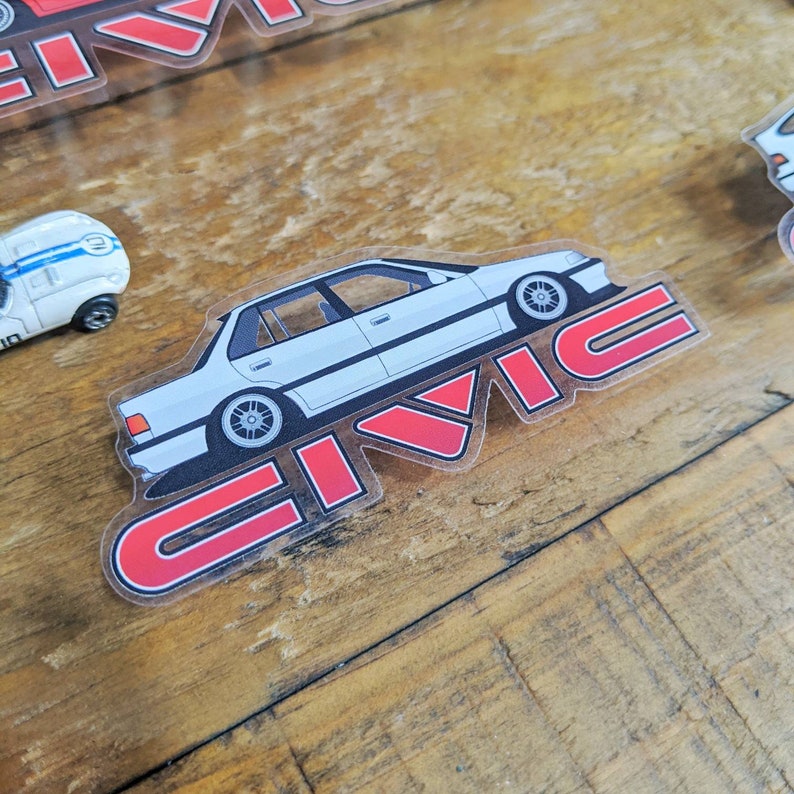 Stickers : EF Civic Sedan 3 Colours | Etsy