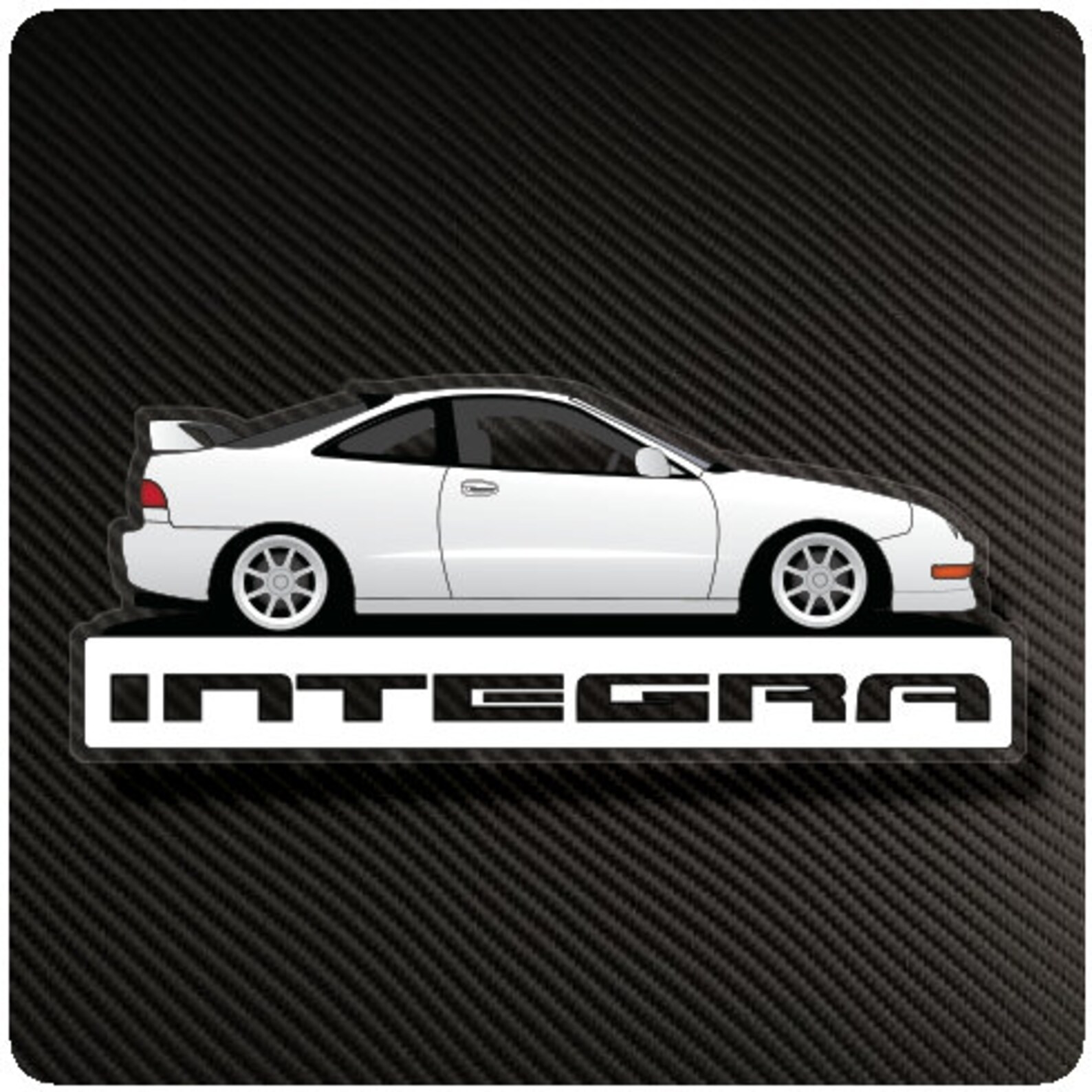Stickers : DC Integra 2 colours | Etsy
