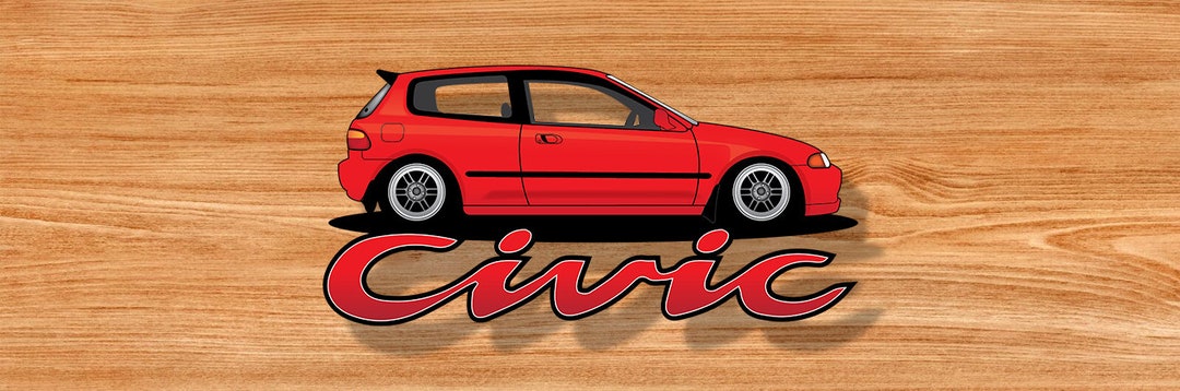 Stickers : EG Civic Hatch - Etsy