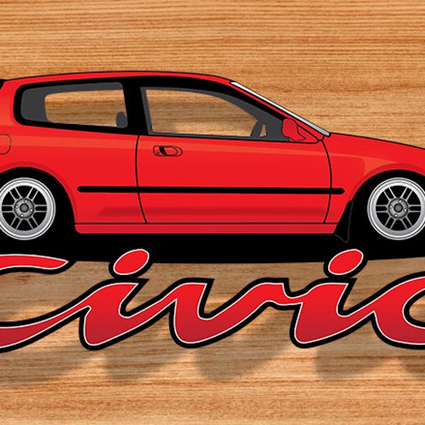 Honda Civic Eg Svg - Etsy
