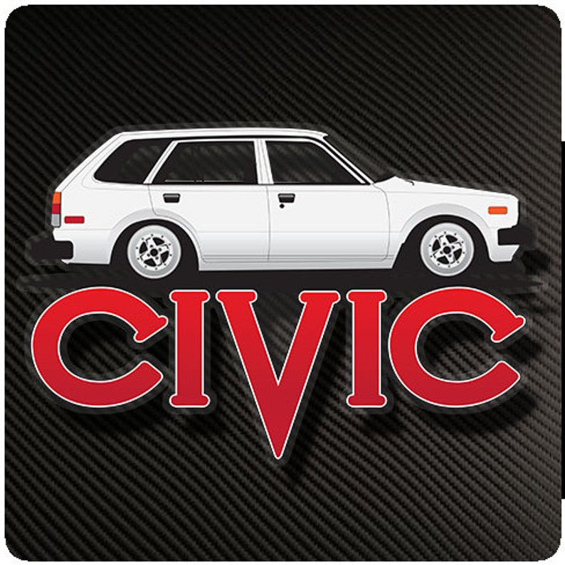 Stickers : 2G Civic Wagon - Etsy