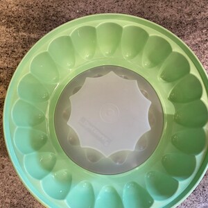 Tupperware Jel-ring® Jello / Gelatin Ring Mold 1202 Jadeite Green 7523 ...