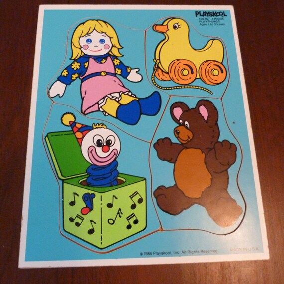 Playskool Wood Puzzle My House Puzzle Playskool Puzzle | Etsy