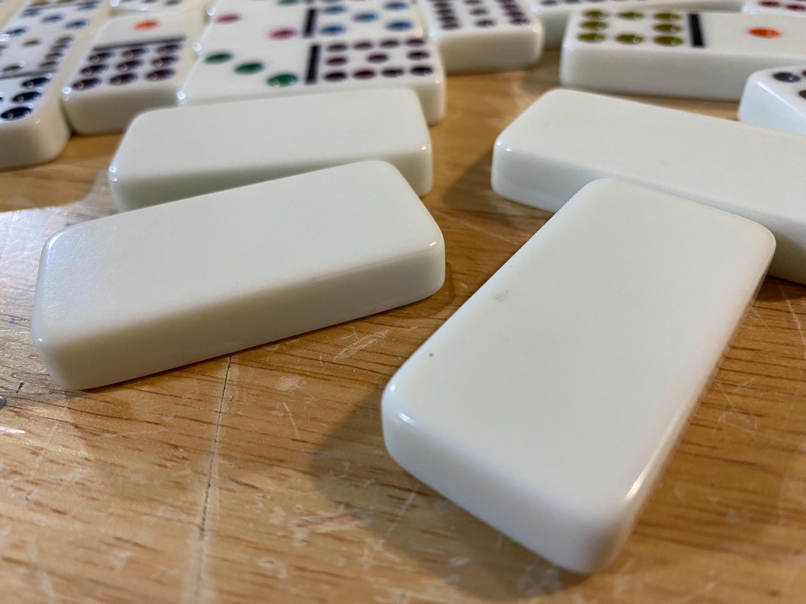Color Dot Dominoes for Craft Projects, Dominoes for Art, Dominoes for ...