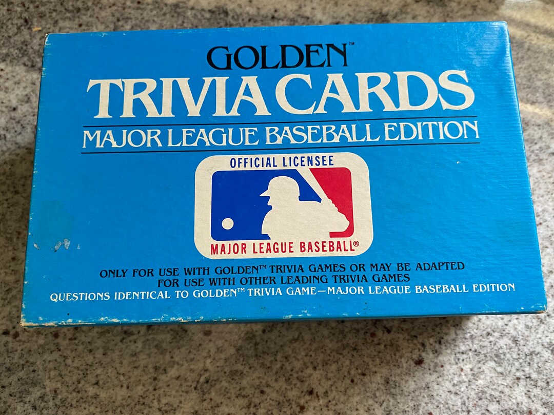 Major League Baseball Trivia Cards, Golden Trivia Cards, Baseball ...