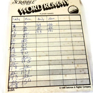 Vintage Word Rummy, Selchow & Righter Word Rummy Game #6679 - Etsy