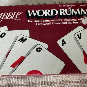 Vintage Word Rummy, Selchow & Righter Word Rummy Game #6679 - Etsy
