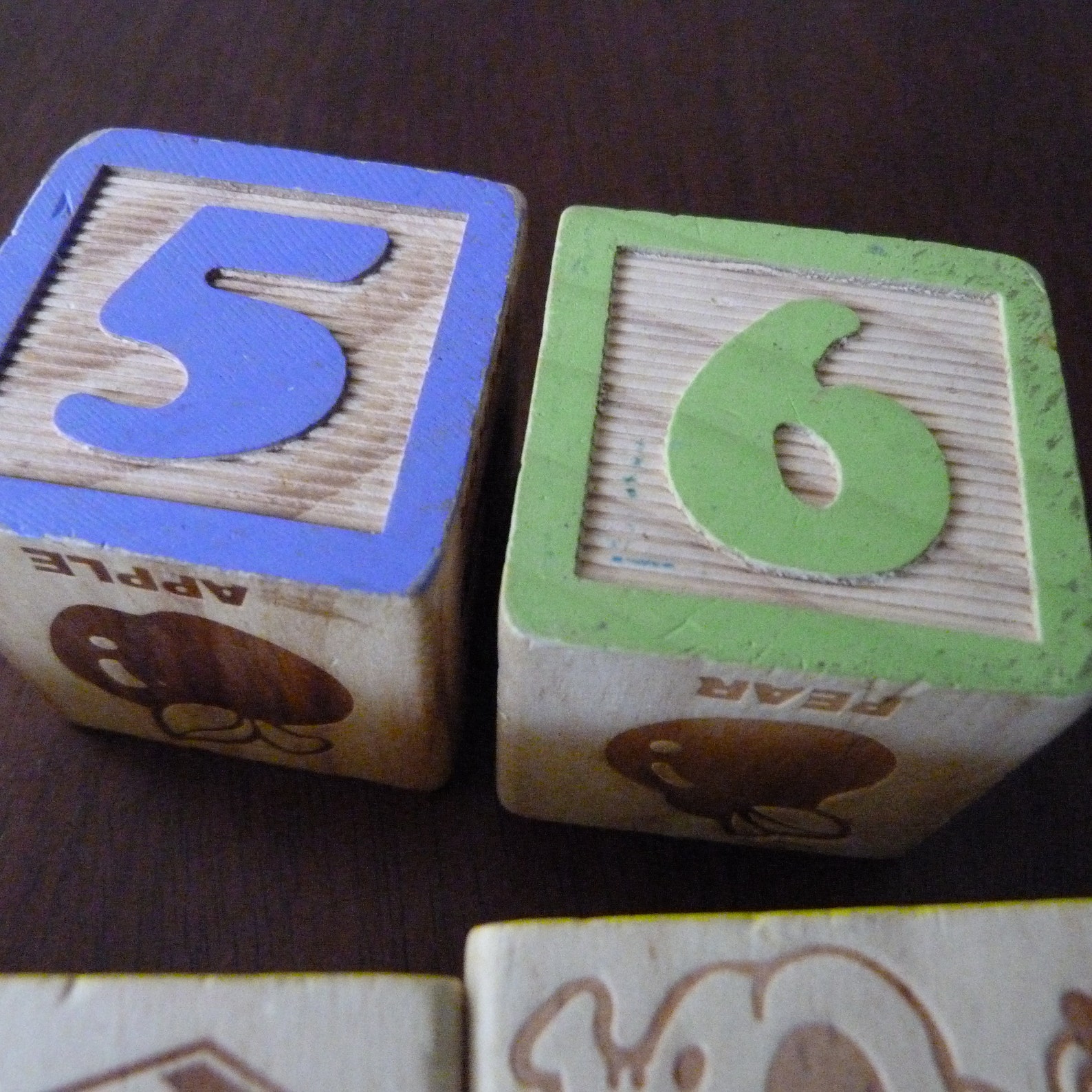 Wood Number Blocks Large Children's Blocks 8 Wooden - Etsy UK