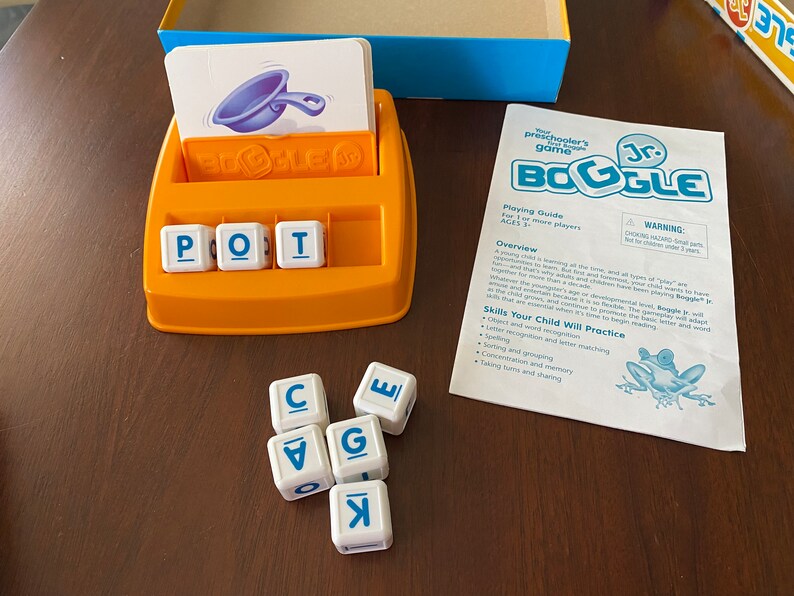 Boggle Jr A Preschool Learning Game Parker Brothers Boggle - Etsy