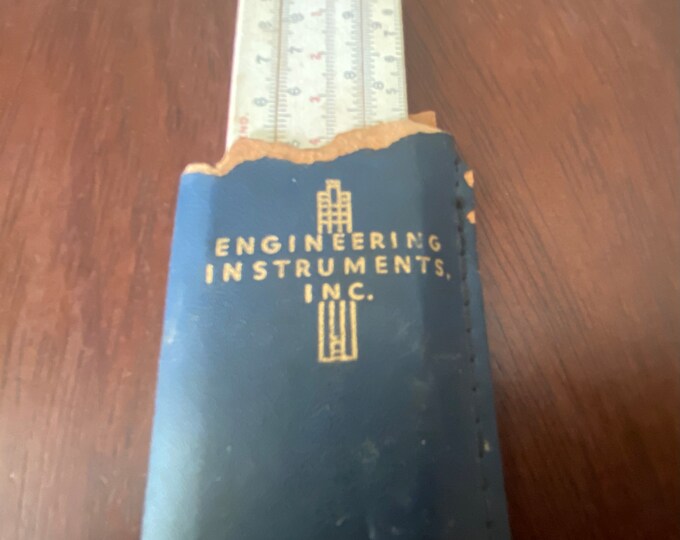 Vintage Engineering Instruments Slide Rule in Original Case ...