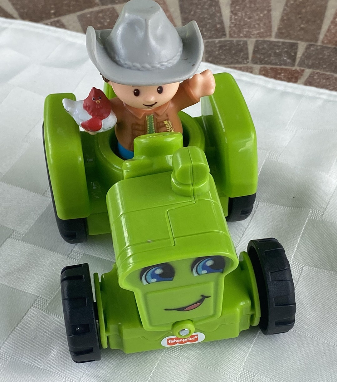 Fisher Price Little People Tractor and Farmer, Fisher Price Green ...