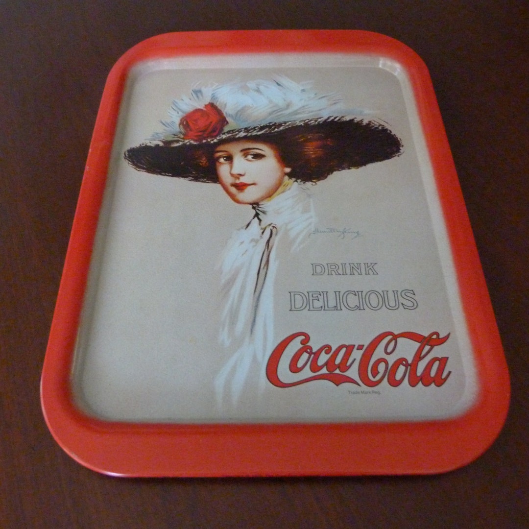 Vintage Coca-cola Tray Drink Coca-cola Tray, Victorian Coke Tray ...