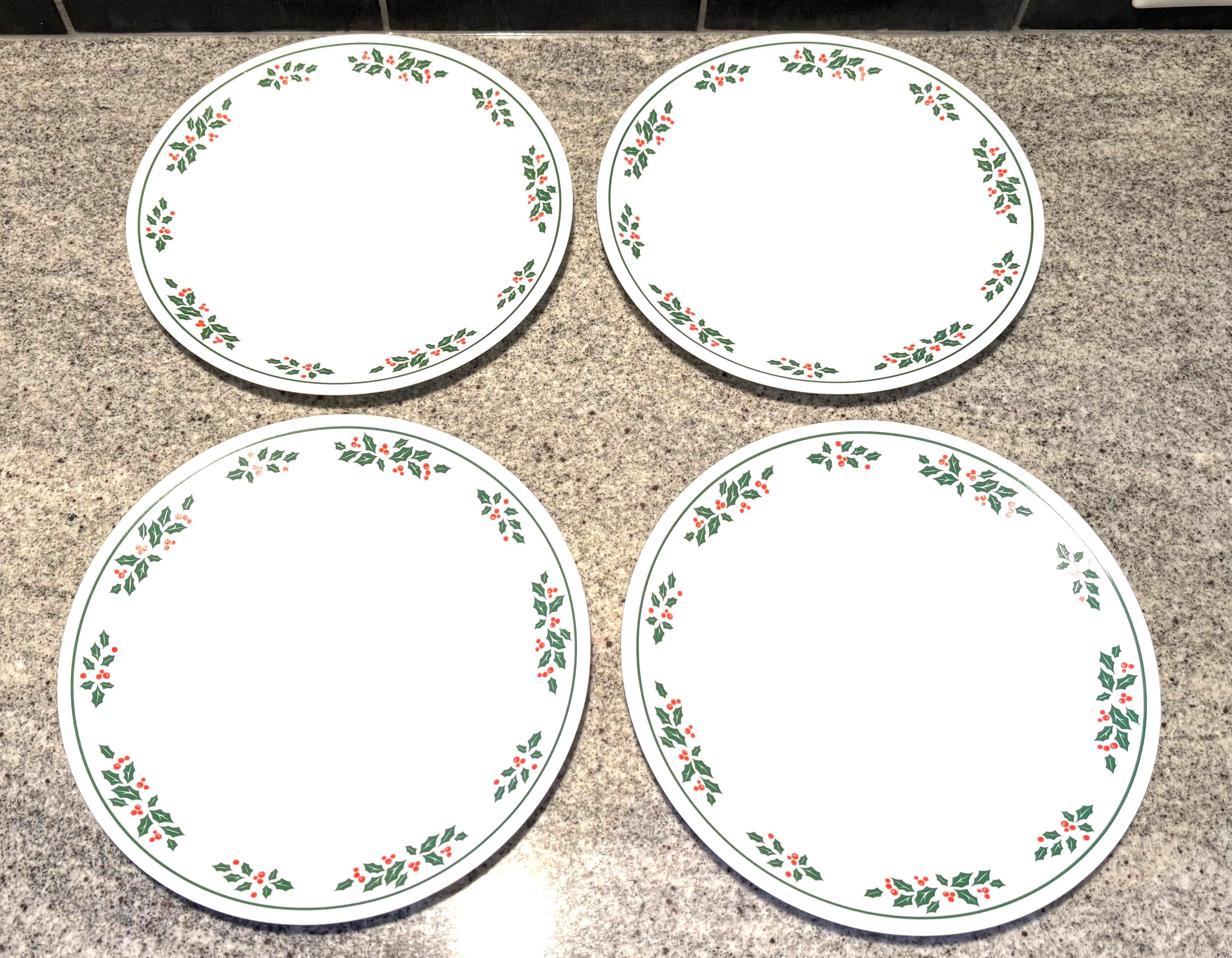 Corelle Winter Holly Dishes -YOUR CHOICE- Winter Holly Dinner Plates ...