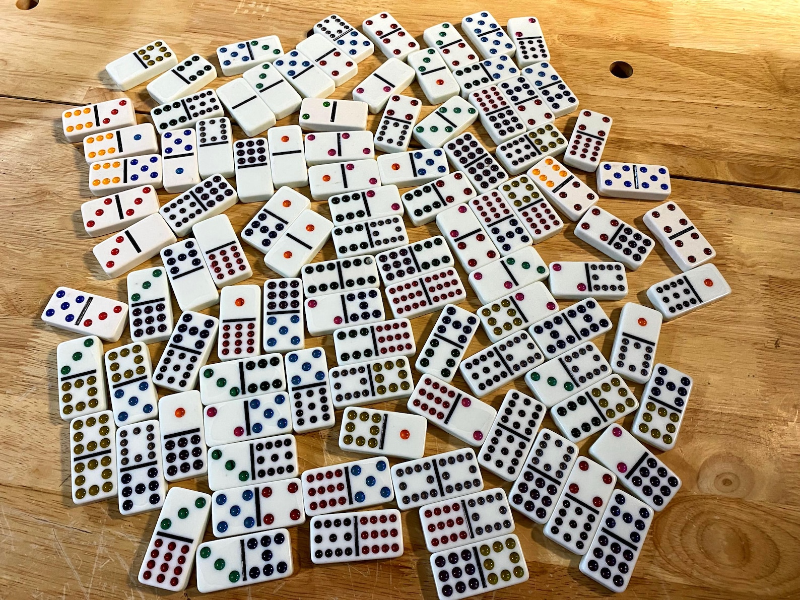 Color Dot Dominoes for Craft Projects, Dominoes for Art, Dominoes for ...
